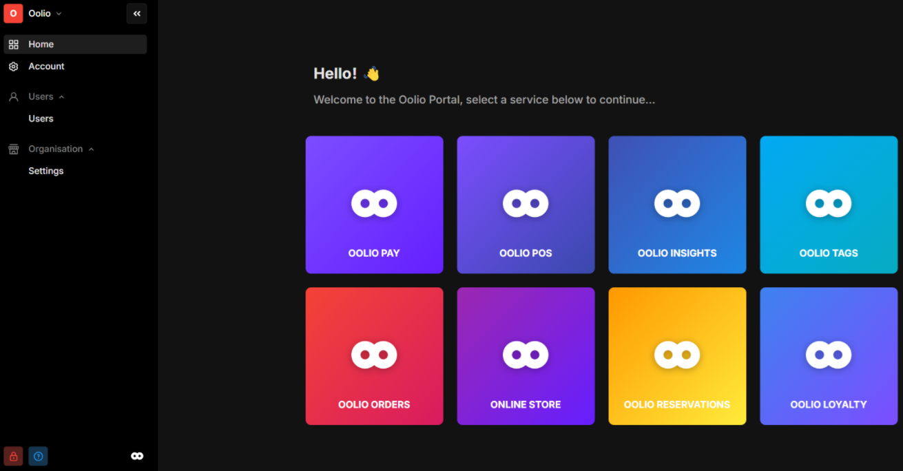 What can I see on the Oolio Pay Dashboard or Merchant Portal?